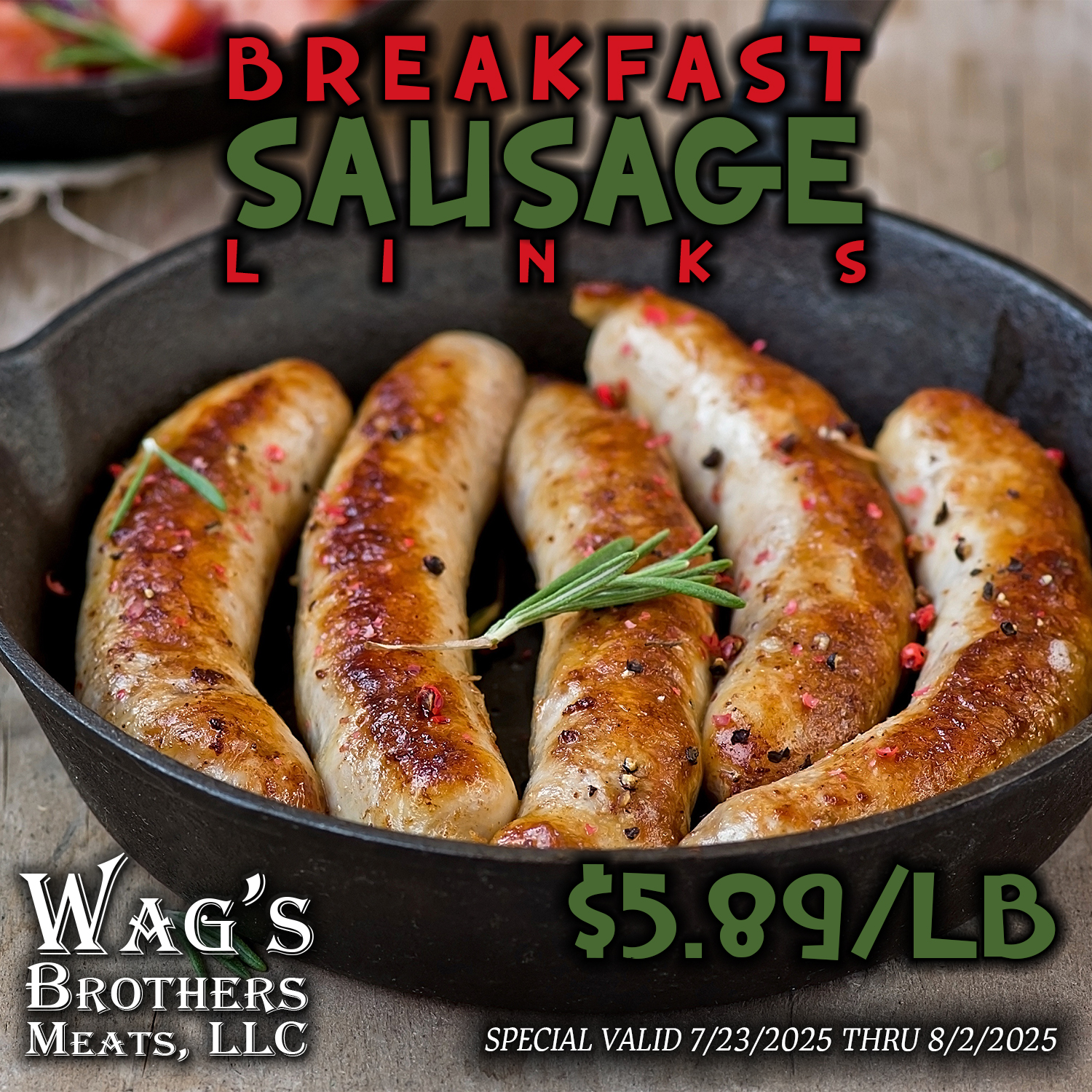5 – Breakfast Links – Wag's Brothers Meats, LLC